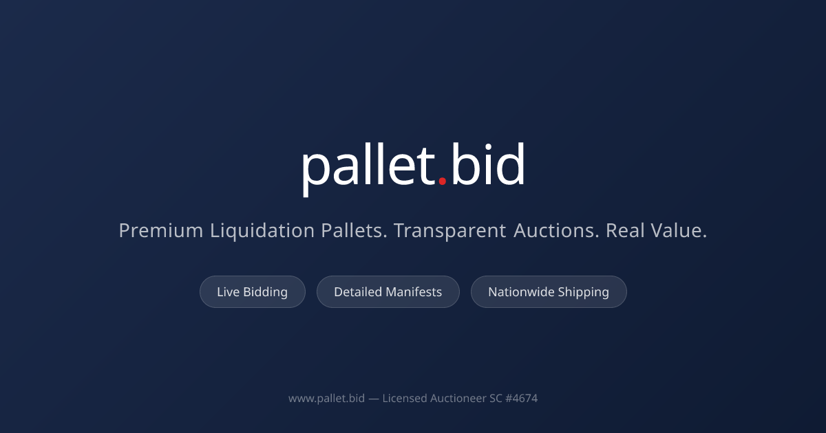 Browse Liquidation Pallet Auctions | pallet.bid